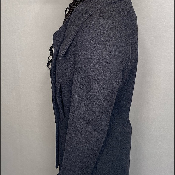 Aritzia | Jackets & Coats | Talula Babaton Grey Double Breasted Peacoat ...